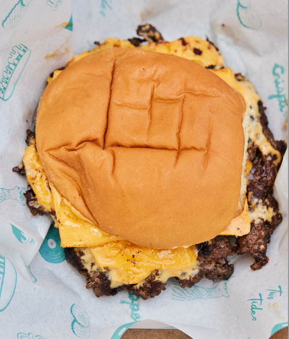 Two Tides Crispi Kidz Burger | Two Tides Brewing Co.